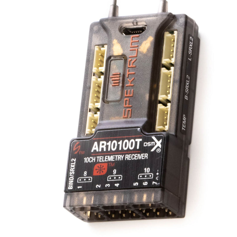 AR10100T 10-Channel DSMX Telemetry Receiver – JK Products (Pty) Ltd